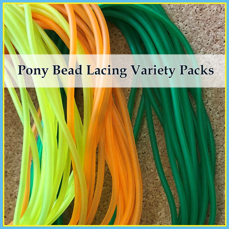 Pony Bead Lacing Variety Packs 60 Feet (18.28 Meters) – Pepperell Crafts